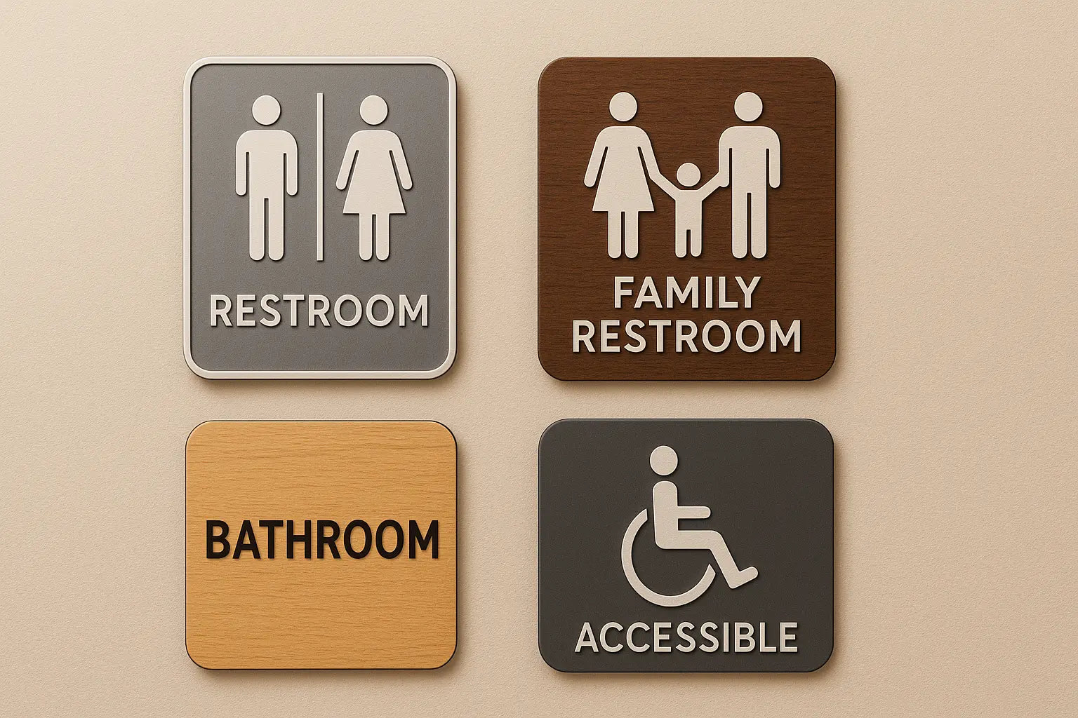 The Complete Guide to Restroom Signs for Homes and Businesses – Wesign